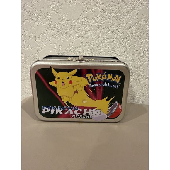 Nintendo | Toys | Vintage Pokmon Pikachu Metal Tin Box 999 Nintendo ...
